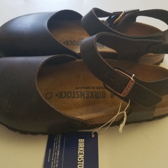 Birkenstock | Shoes | New Birkenstock Messina Brown Leather Clogs ...